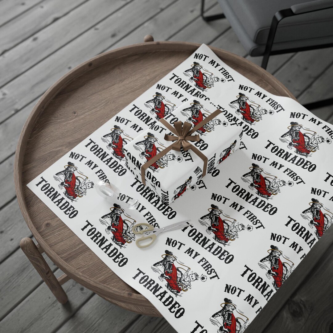 Not My First Twister Twisters Wrapping Paper - Etsy