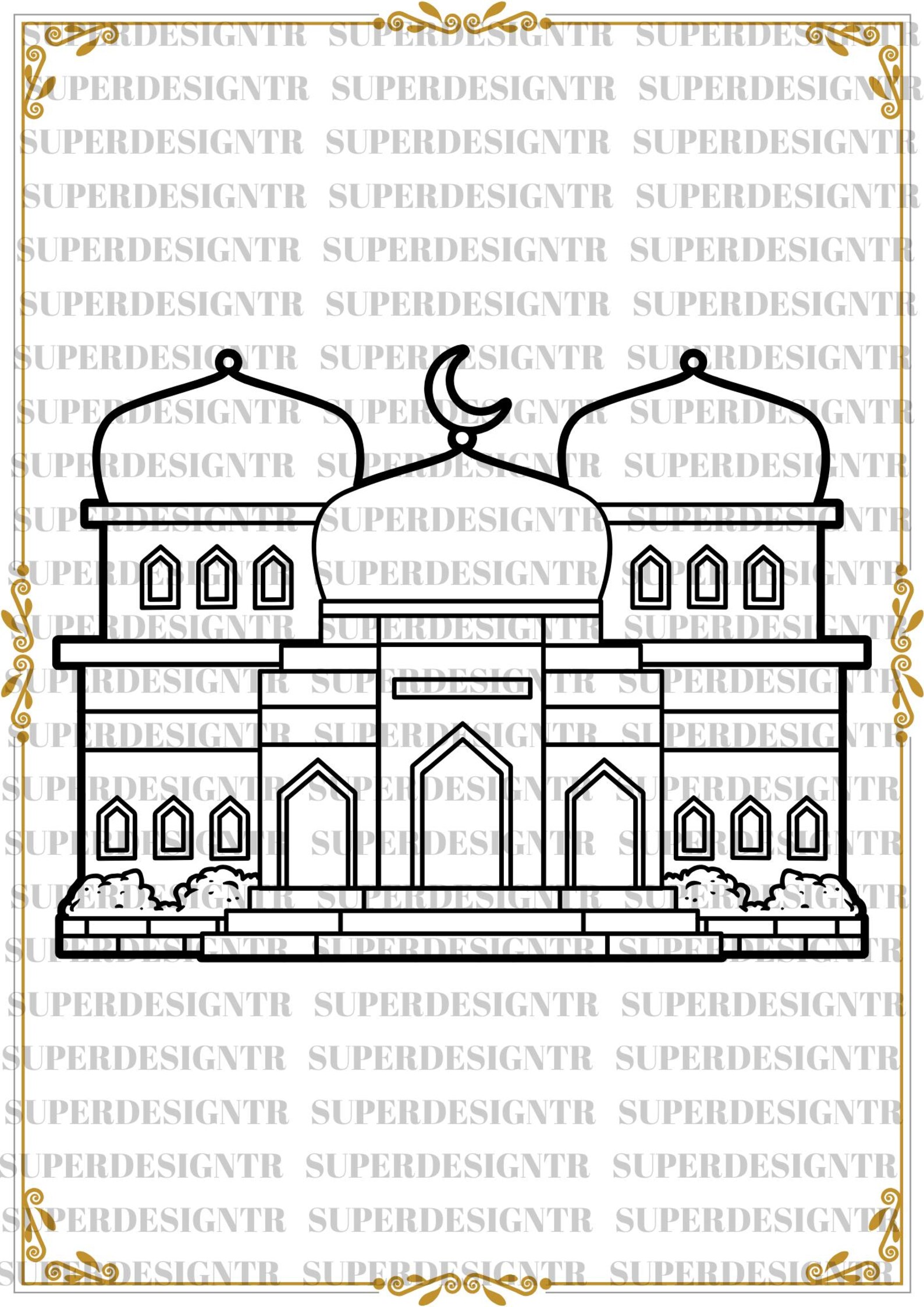 25 Ramadan Coloring Pages for Kids, Eid Coloring Pages, Islamic ...