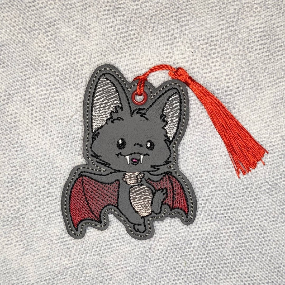 Spooky Cute Goth Bat Bookmark Book Mark With Tassel - Etsy