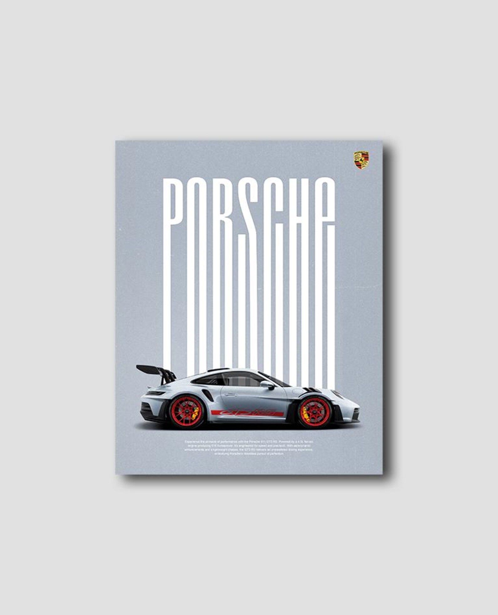 Porsche 911 GT3 RS Poster, Supercar Wall Art, GT3 RS Poster, Porsche ...