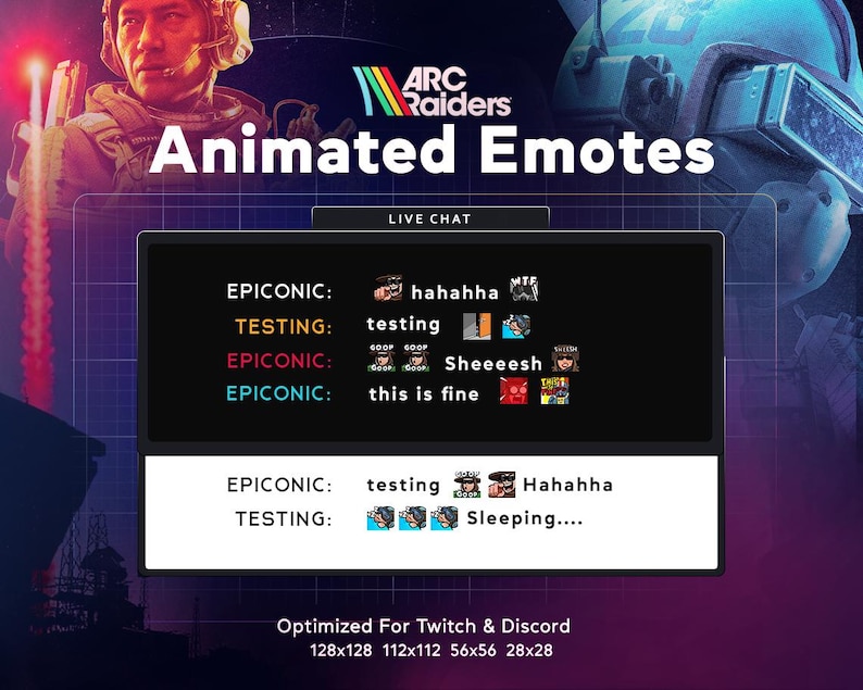Animated ARC Raiders Emotes (goop, Laugh, Map) Twitch, Discord, Youtube ...