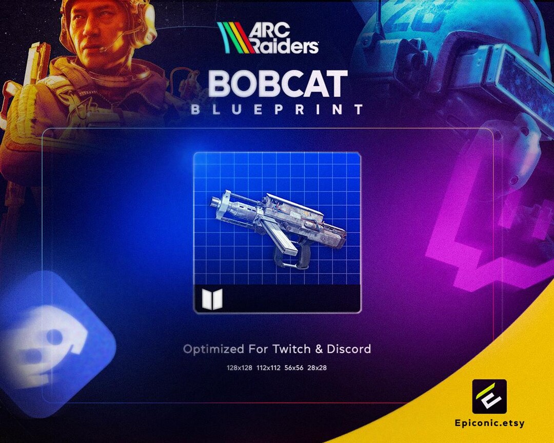 Bobcat Blueprint Animated Emote Arc Riaders | Twitch, Discord, Youtube ...
