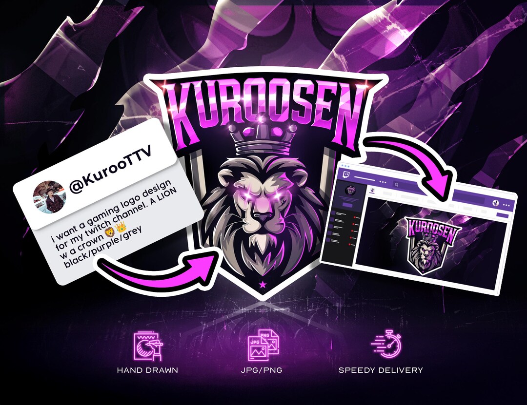 Custom Twitch Mascot Logo: Stream Avatar & Banner Design - Etsy