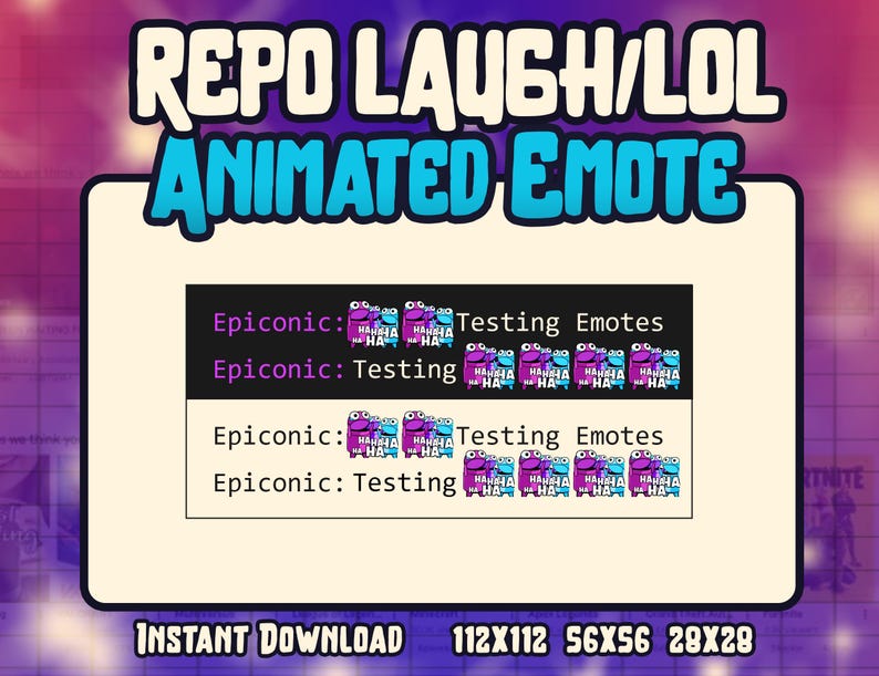 R.E.P.O LOL Laughing Emote Gif Animated Emote Co-op Streamer | Twitch ...