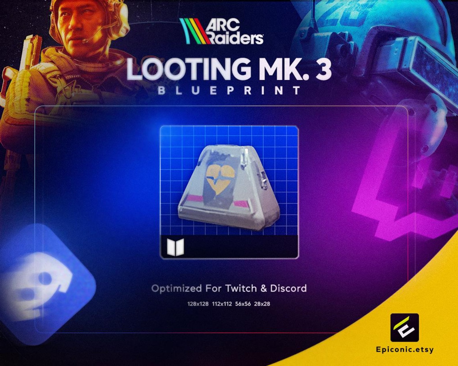 Looting Mk. 3 Blueprint Animated Emote Twitch, Discord, Youtube, Kick ...