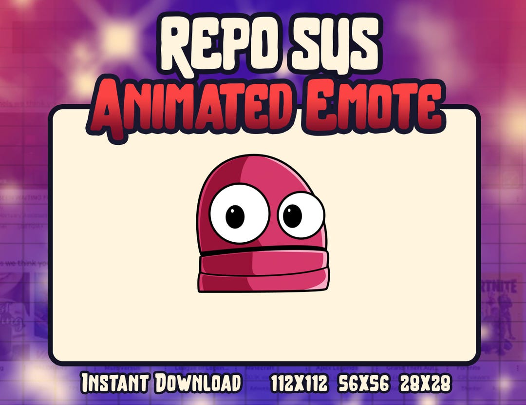 R.E.P.O Sus Emote | Red | Twitch, Discord, Chat Emotes - Etsy