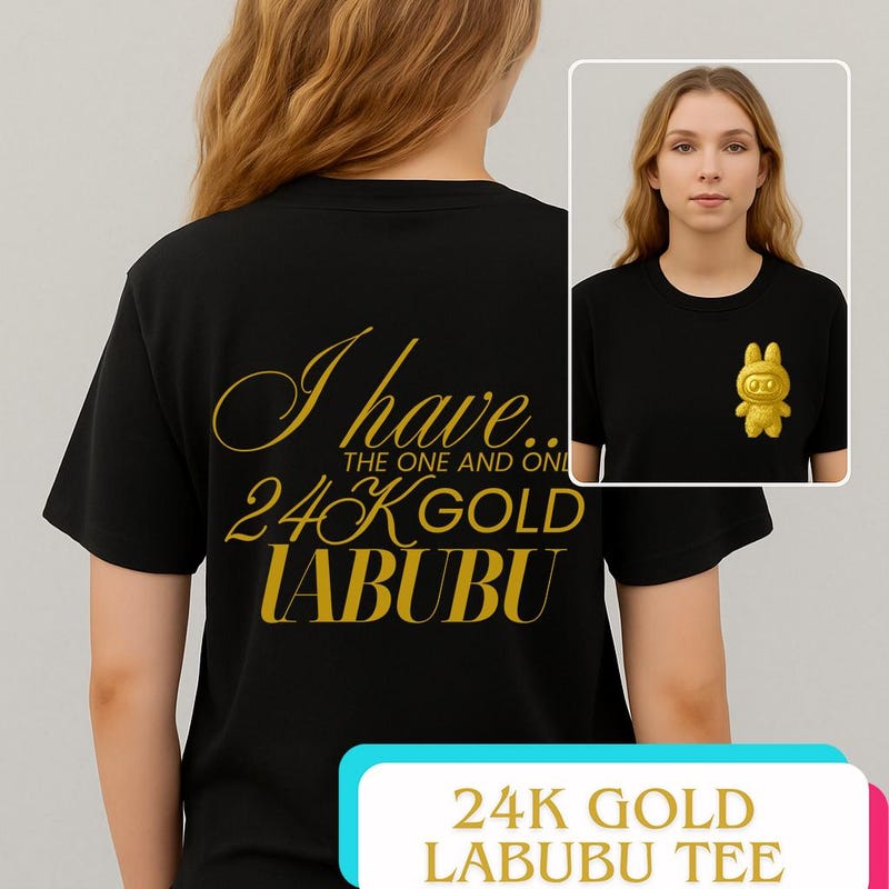 24k Gold Labubu - Etsy
