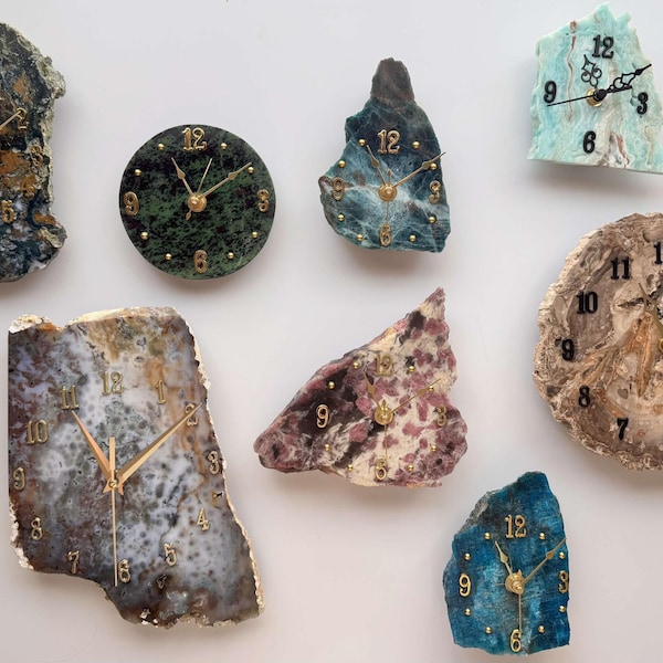 Stone Clocks - Etsy