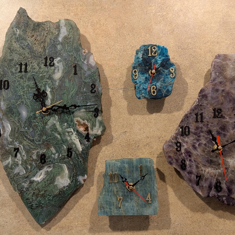 Stone Clocks - Etsy