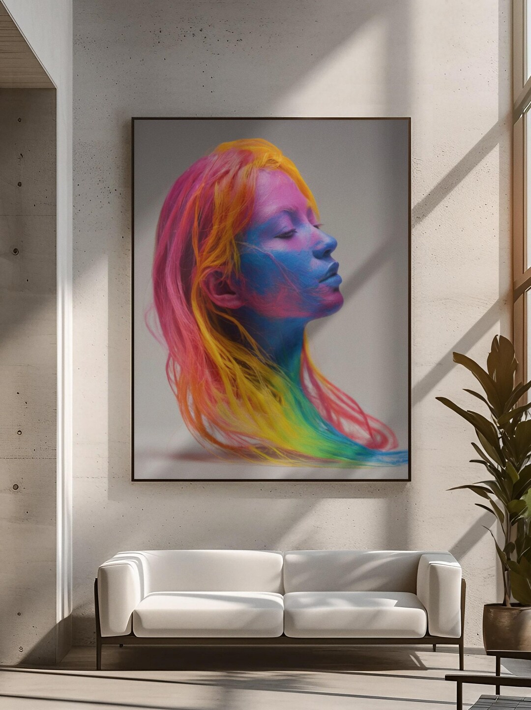 Awakening of Colors: the Infinite Flow of Imagination, Colorful Woman ...