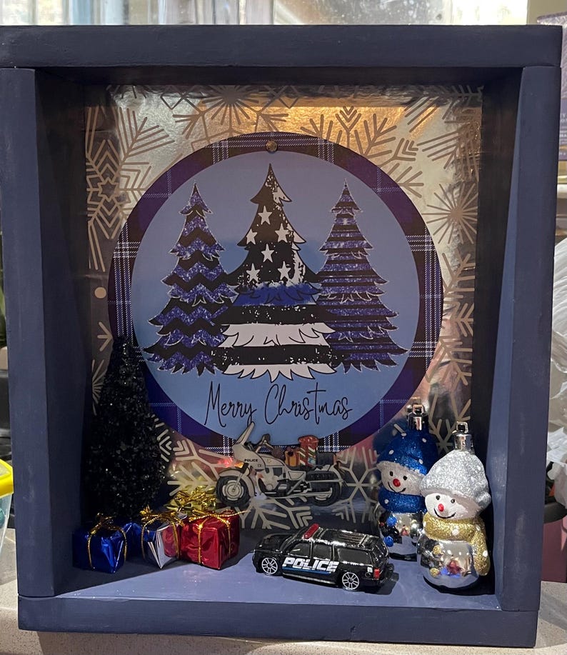 Police Shadow Box - Etsy