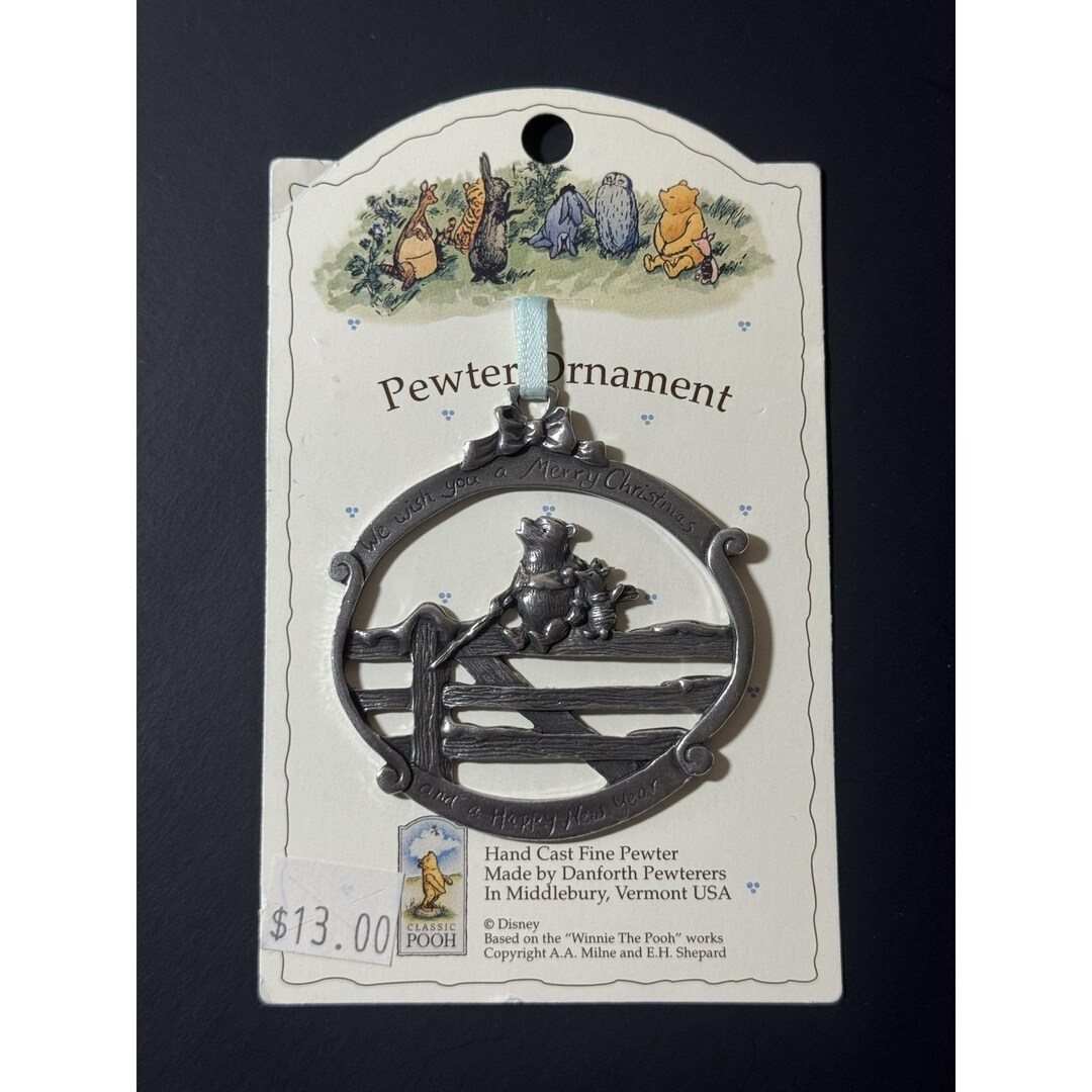 Danforth Pewterer Classic Pooh Christmas Ornament - Etsy