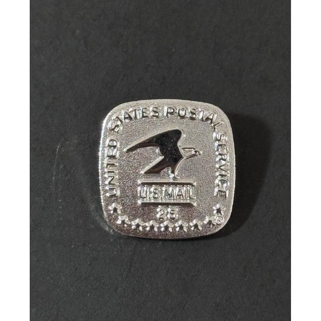 Vintage USPS Eagle Logo United States Postal Service 25 Years Service ...