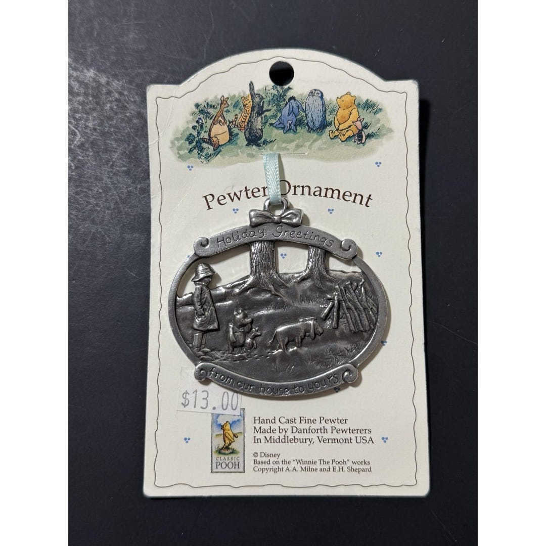 Danforth Pewterer Classic Pooh Christmas Ornament - Etsy