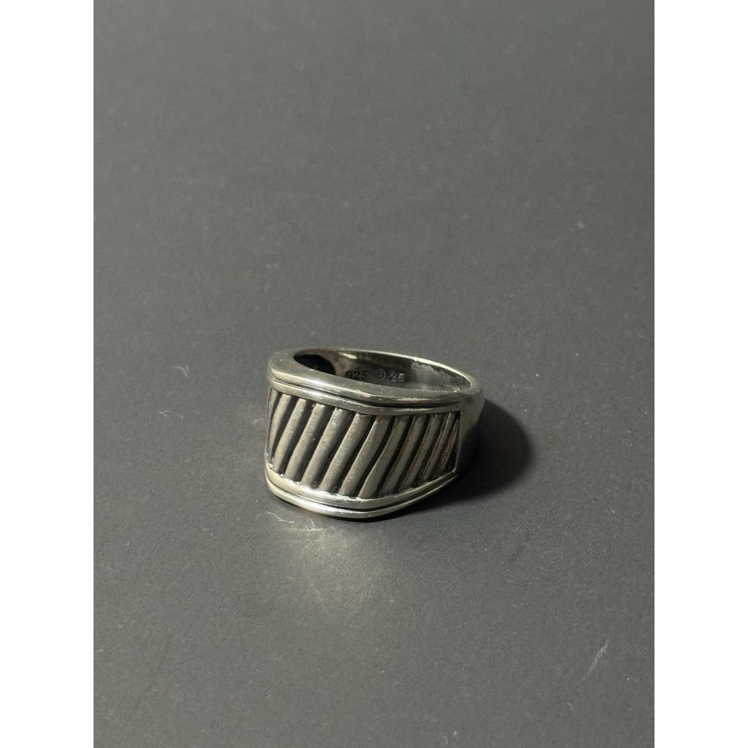 Vintage 925 Sterling Silver Avon RJ Ring Size 9 - Etsy