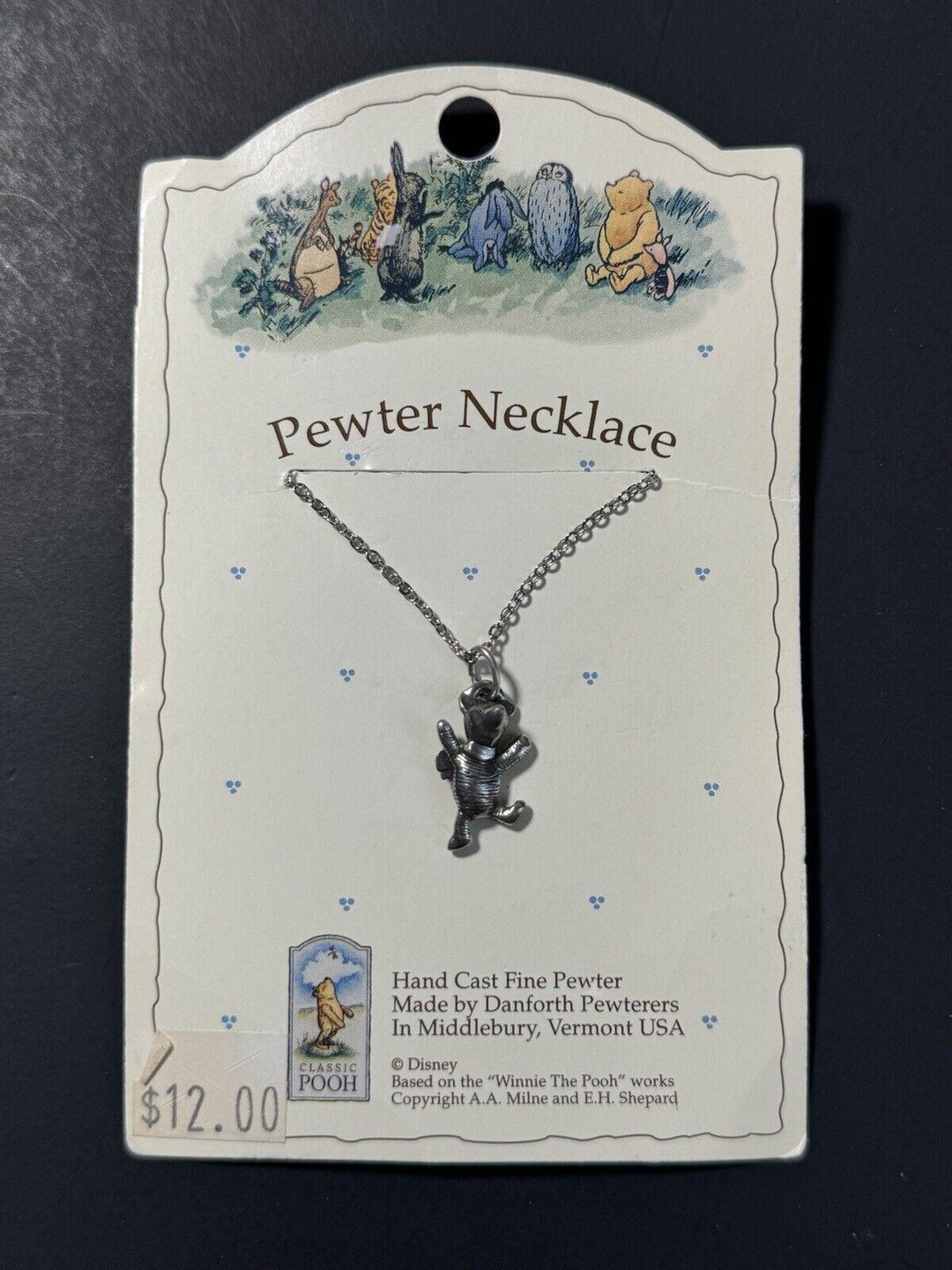 Danforth Pewterer Classic Pooh Pewter Necklace Piglet - Etsy