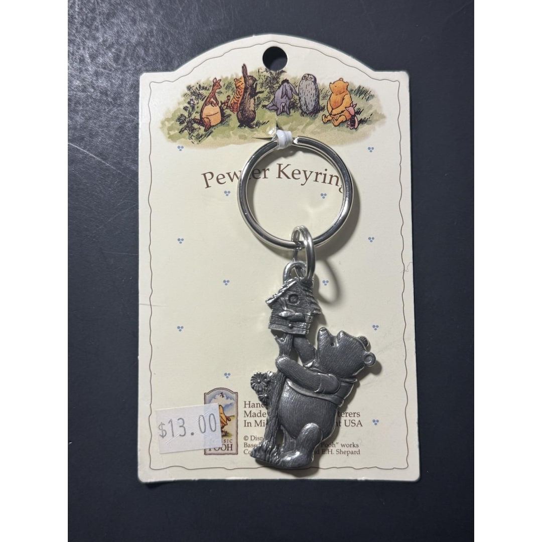 Danforth Pewter Disney Winnie the Pooh Keychain - Etsy