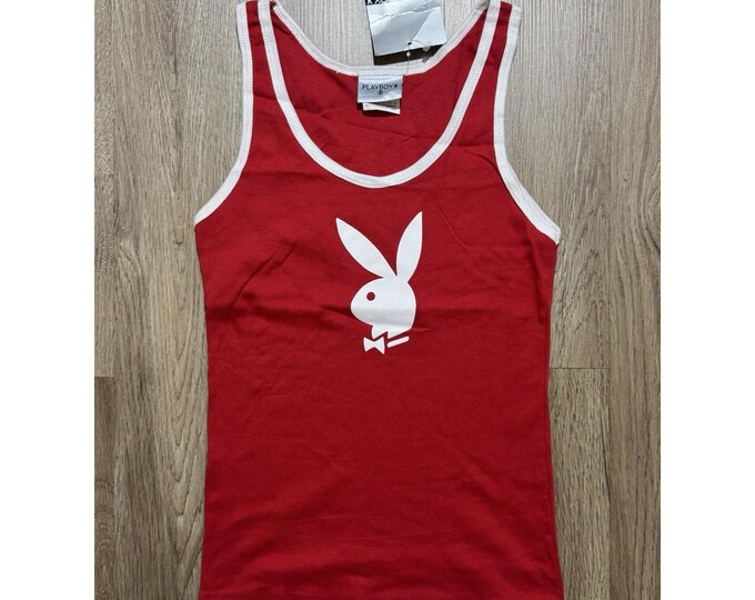 Vintage Y2k Playboy Bunny Red Tank Top Size S - Etsy
