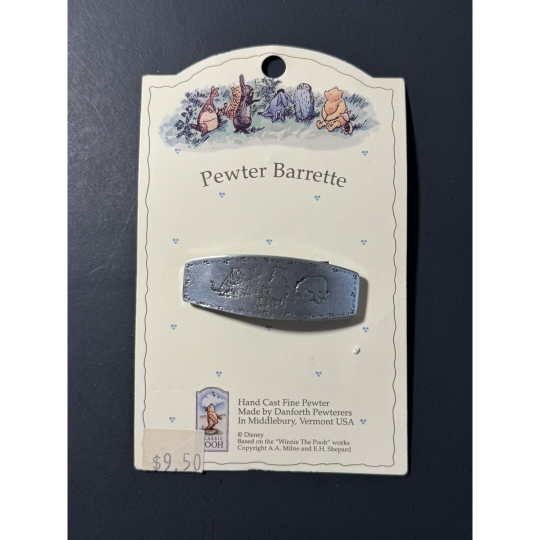 Danforth Pewterer Classic Pooh Hair Barrette - Etsy