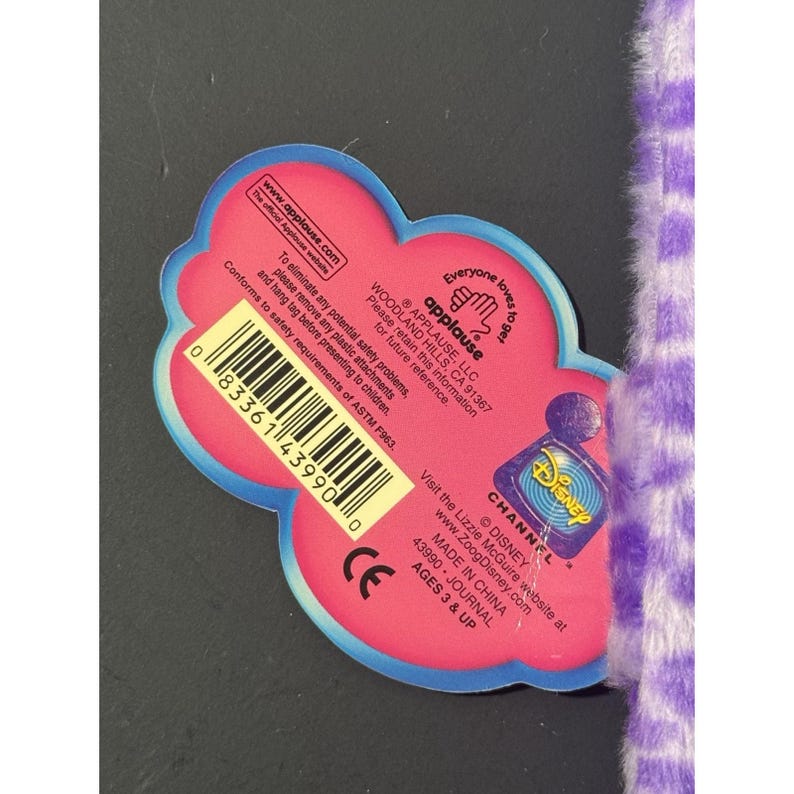 Vintage Applause Lizzie Mcguire Purple Fuzzy Plush Journal - Etsy