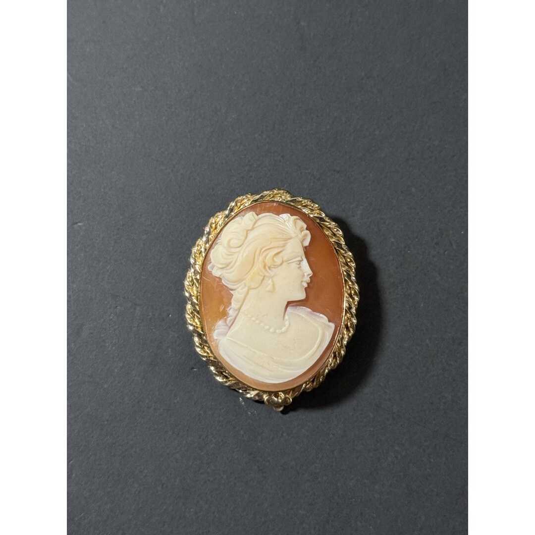 Vintage Van Dell 12K Gold Filled Cameo Pendant Brooch - Etsy