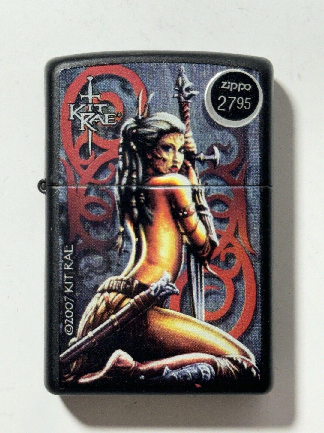Zippo Kit Rae Fantasy Girl With Sword Lighter - Etsy