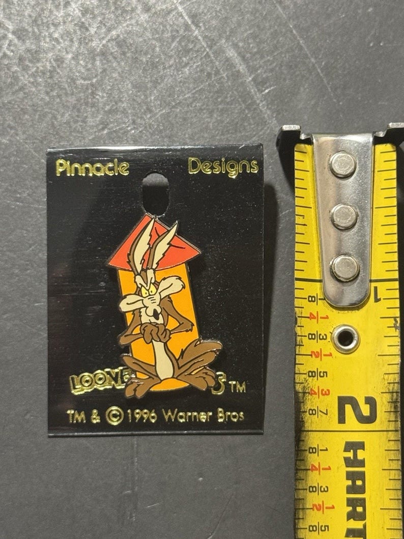 Vintage Looney Tunes Wile. E Coyote Pin - Etsy