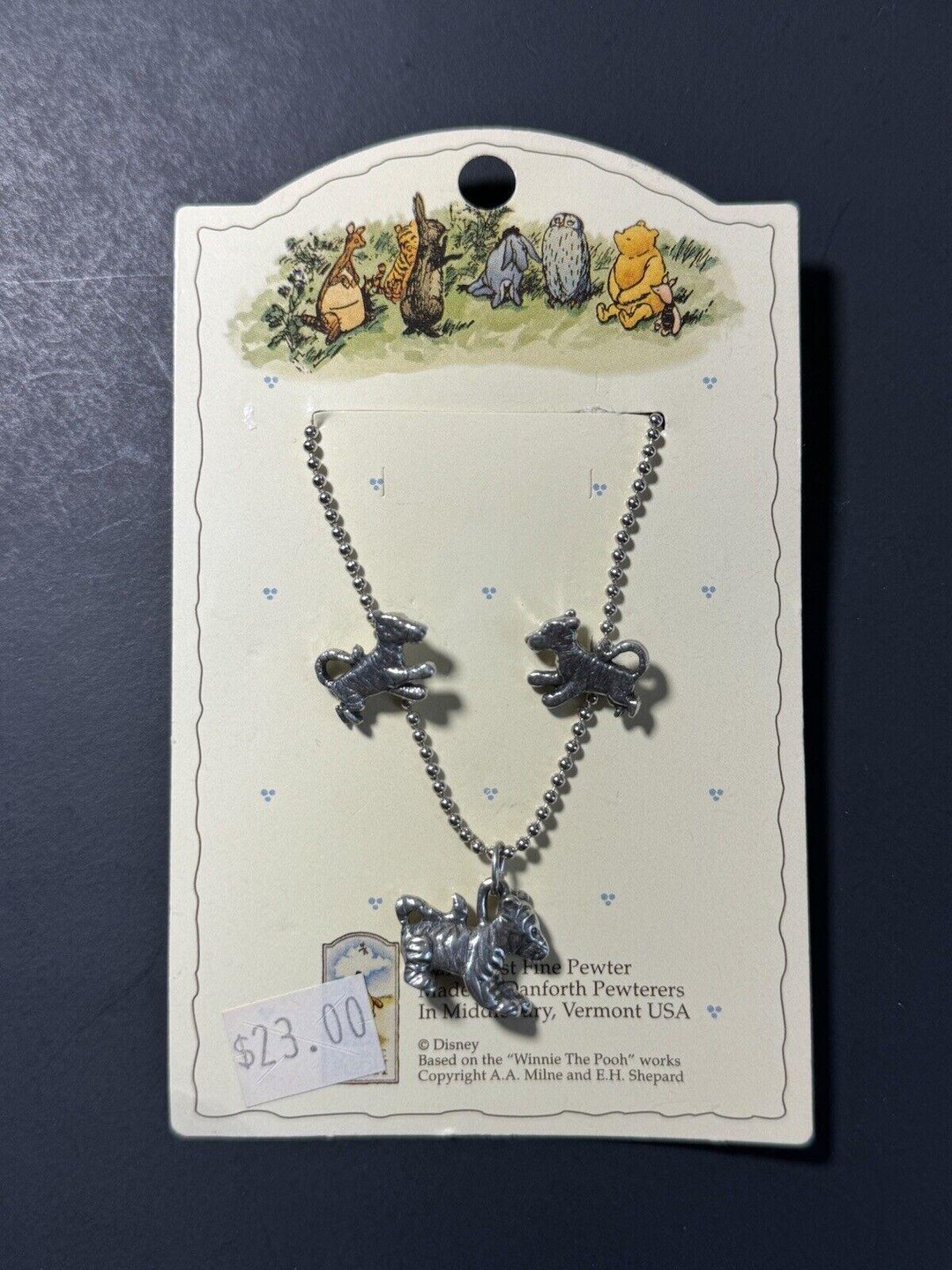 Danforth Pewterer Classic Pooh Pewter Tigger Jewellery Set - Etsy