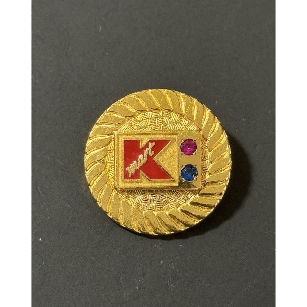 Vintage Kmart Department Store Employee Badge Service Pin - Etsy