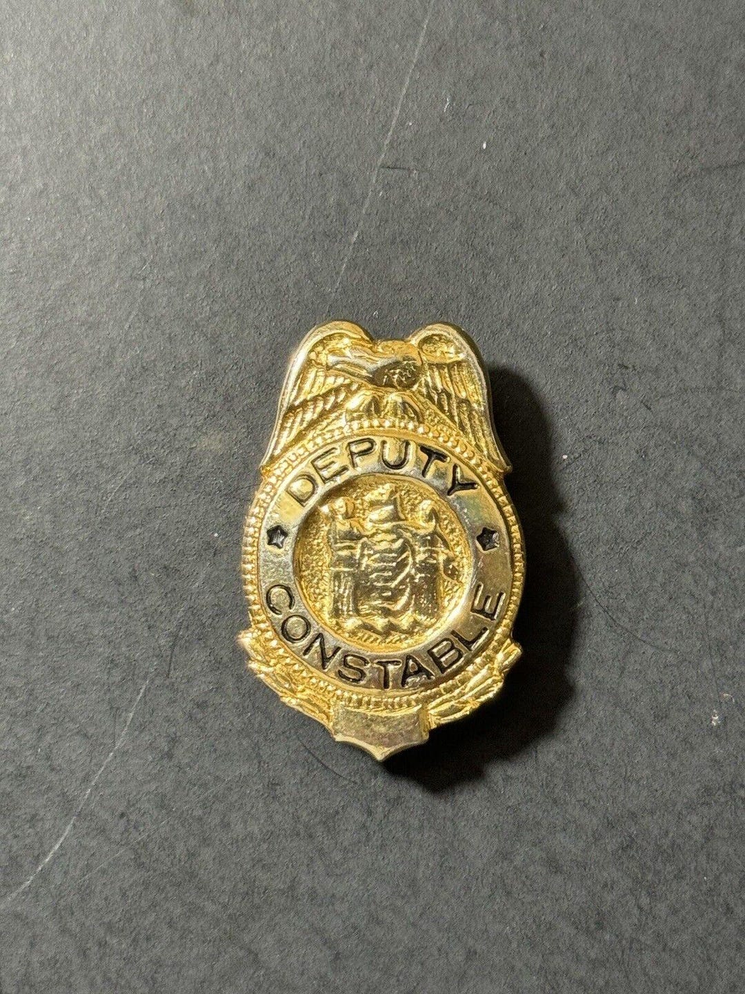 Vintage Deputy Constable Gold Tone Lapel Badge - Etsy