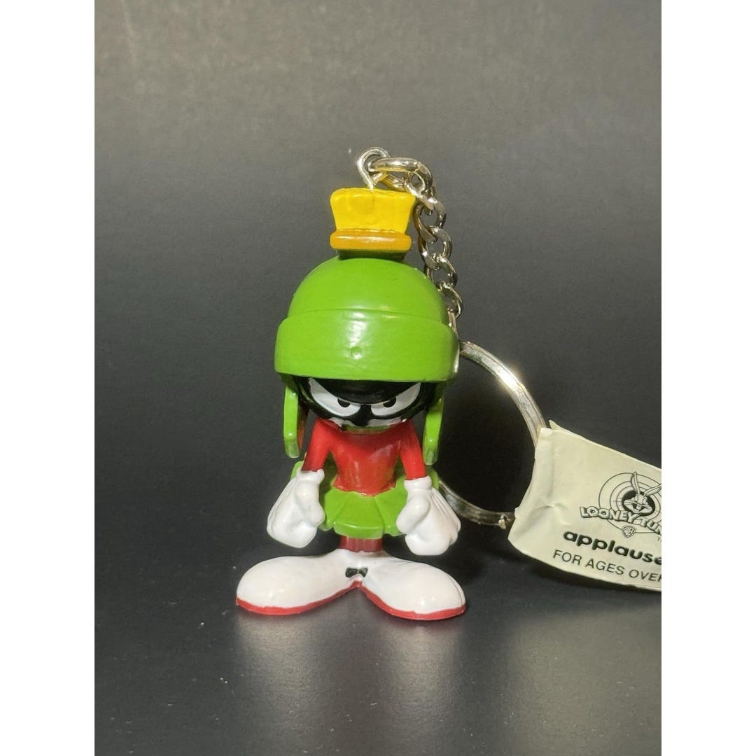 Vintage 1994 Applause Looney Tunes Marvin the Martian Keychain - Etsy