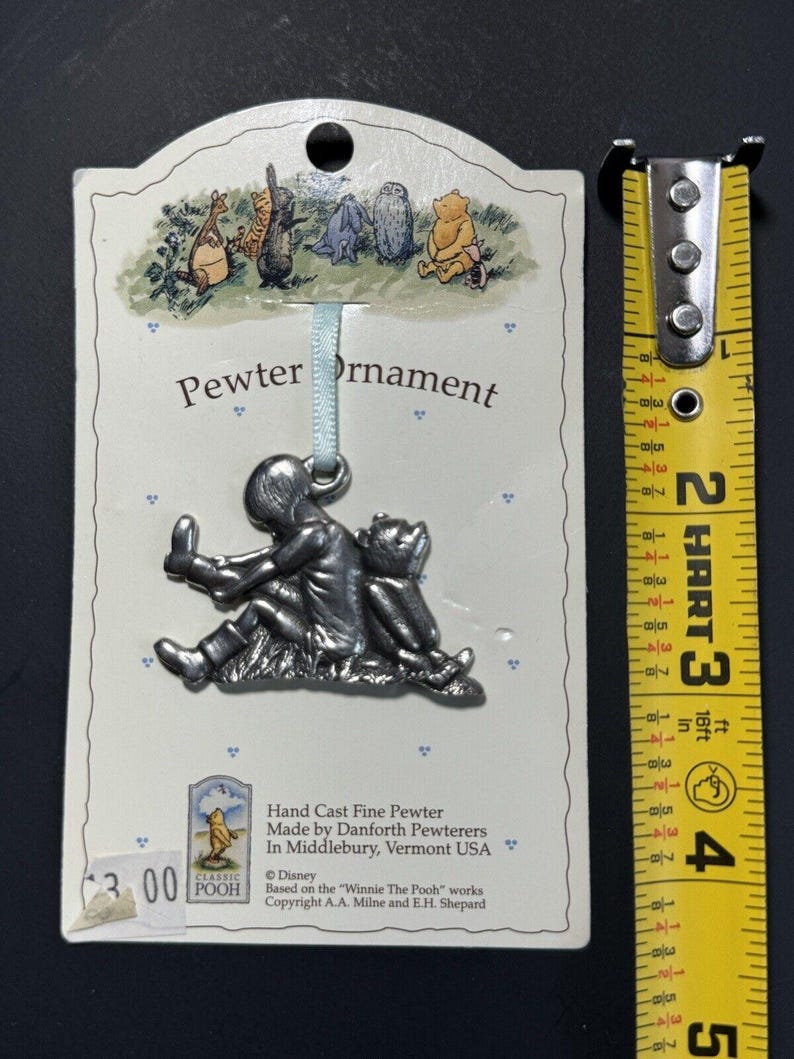 Danforth Pewterer Classic Pooh Christmas Ornament - Etsy