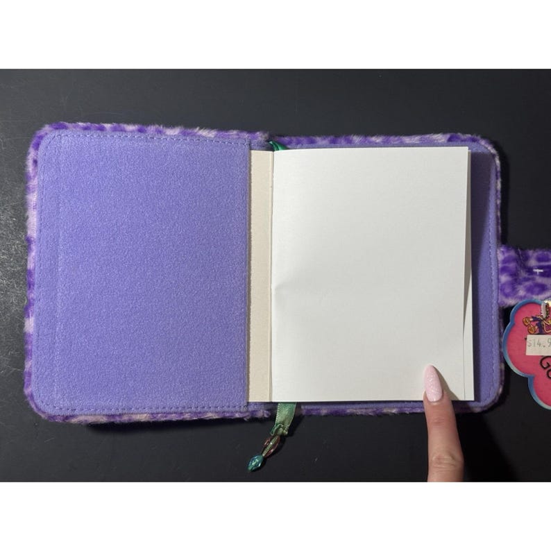 Vintage Applause Lizzie Mcguire Purple Fuzzy Plush Journal - Etsy
