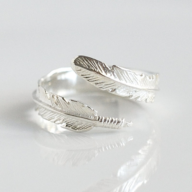 Feather Ring - Etsy