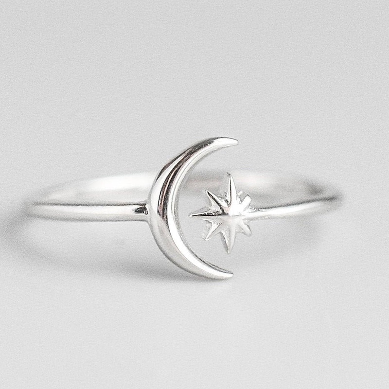 Moon Ring - Etsy
