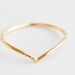 Gold Chevron Stacking Rings for Women 14k Goldfill Ultra - Etsy
