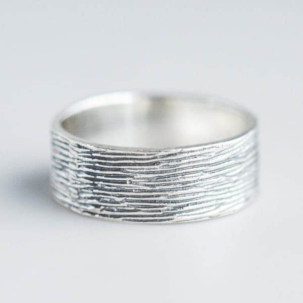 Tree Bark Ring - Etsy