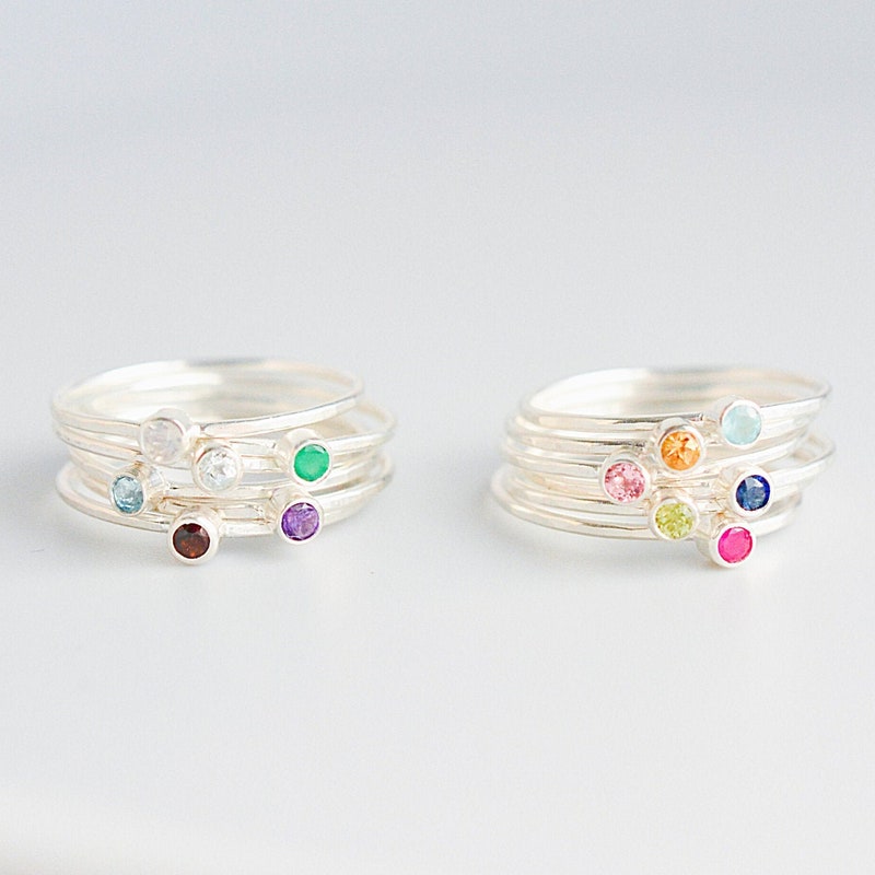 Stackable Mothers Rings - Etsy
