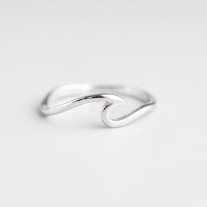 Ocean Wave Ring Sterling Silver, Ocean Ring, Dainty Ring, Sterling ...