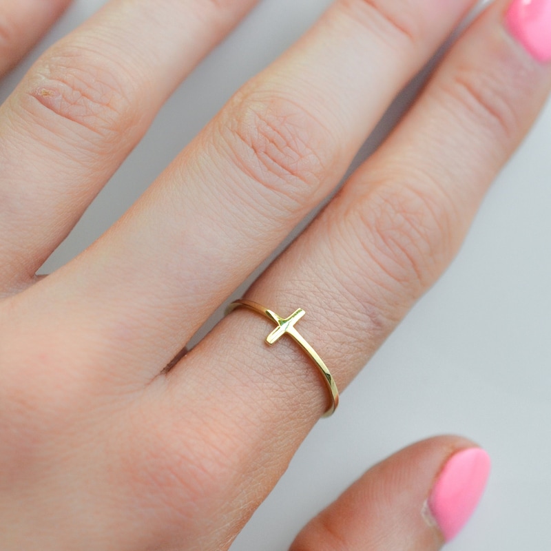 Cross Rings for Women - Etsy
