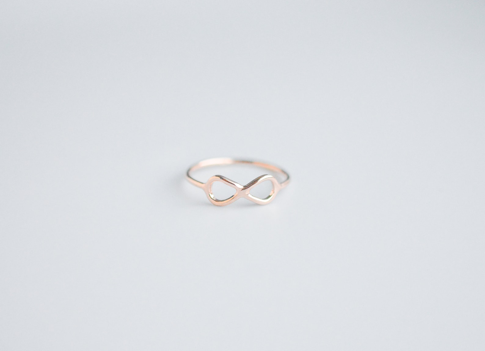 Rose Gold Infinity Ring Infinity Love Promise Ring Sterling - Etsy