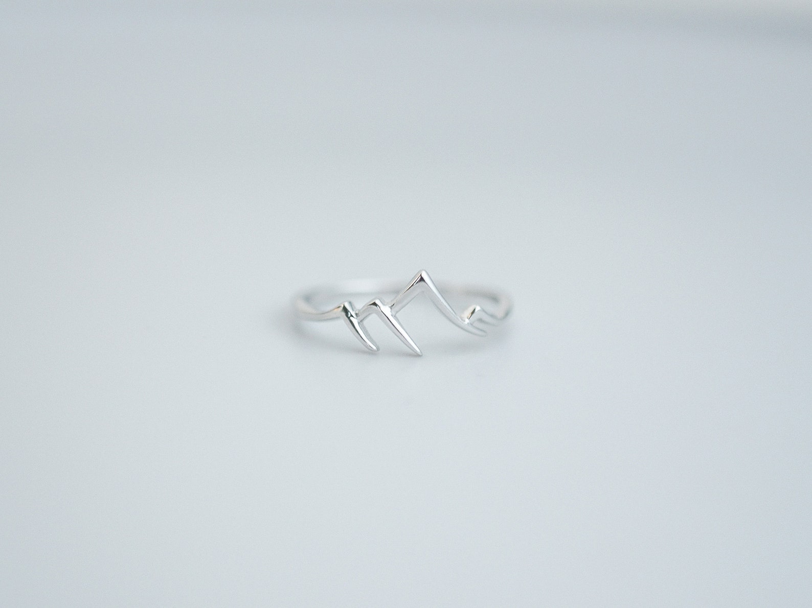 Sterling Silver Mountain Ring Mountain Range Ring Nature - Etsy