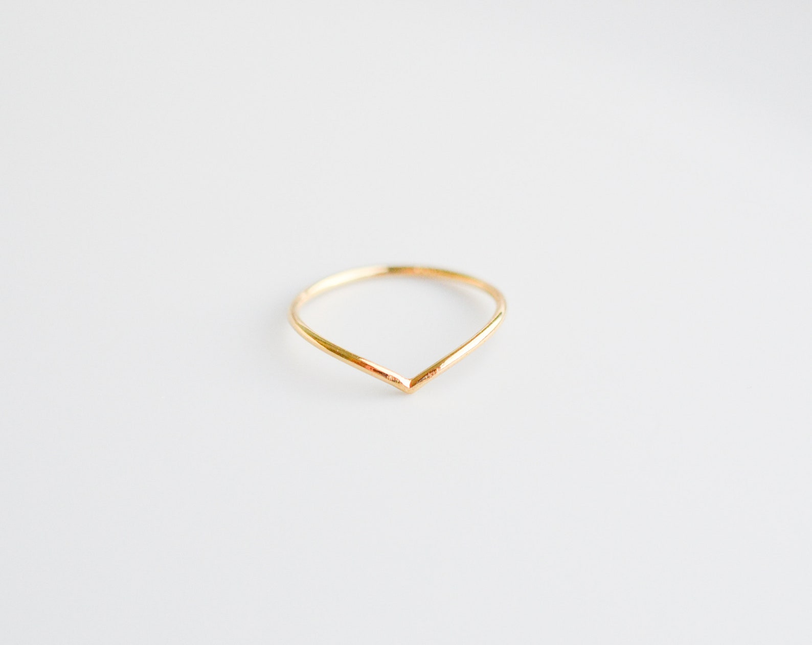 Gold Chevron Stacking Rings for Women 14k Goldfill Ultra - Etsy
