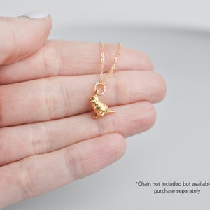 Sterling Silver, Gold and Rose Gold Bird Charm, Nature Charm, Add a ...