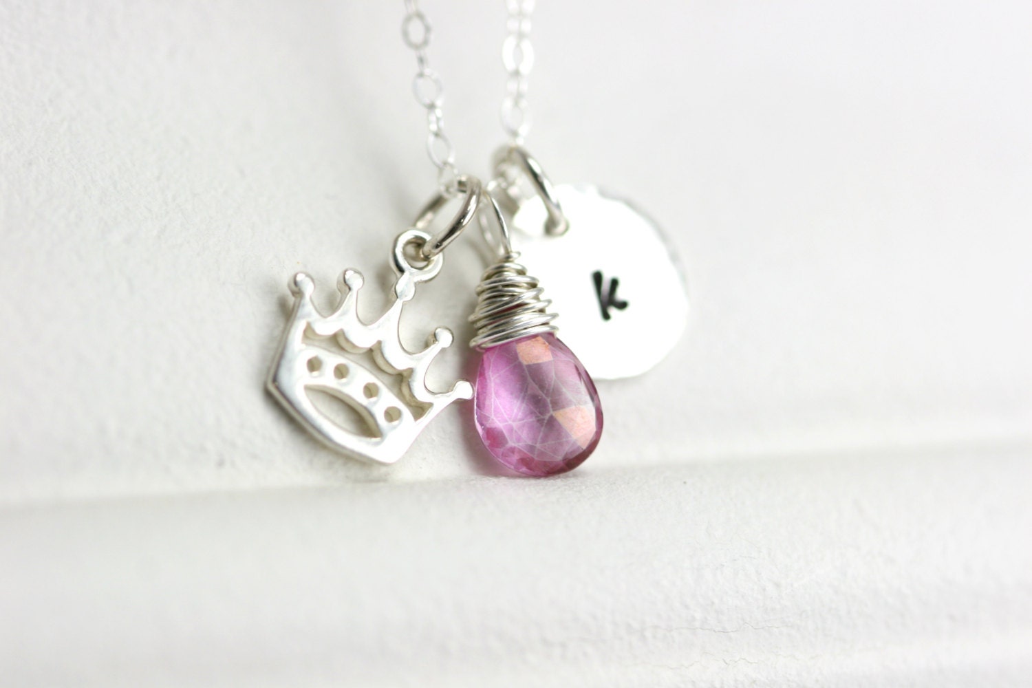 Princess Necklace Princess Crown Necklace Personalized | Etsy