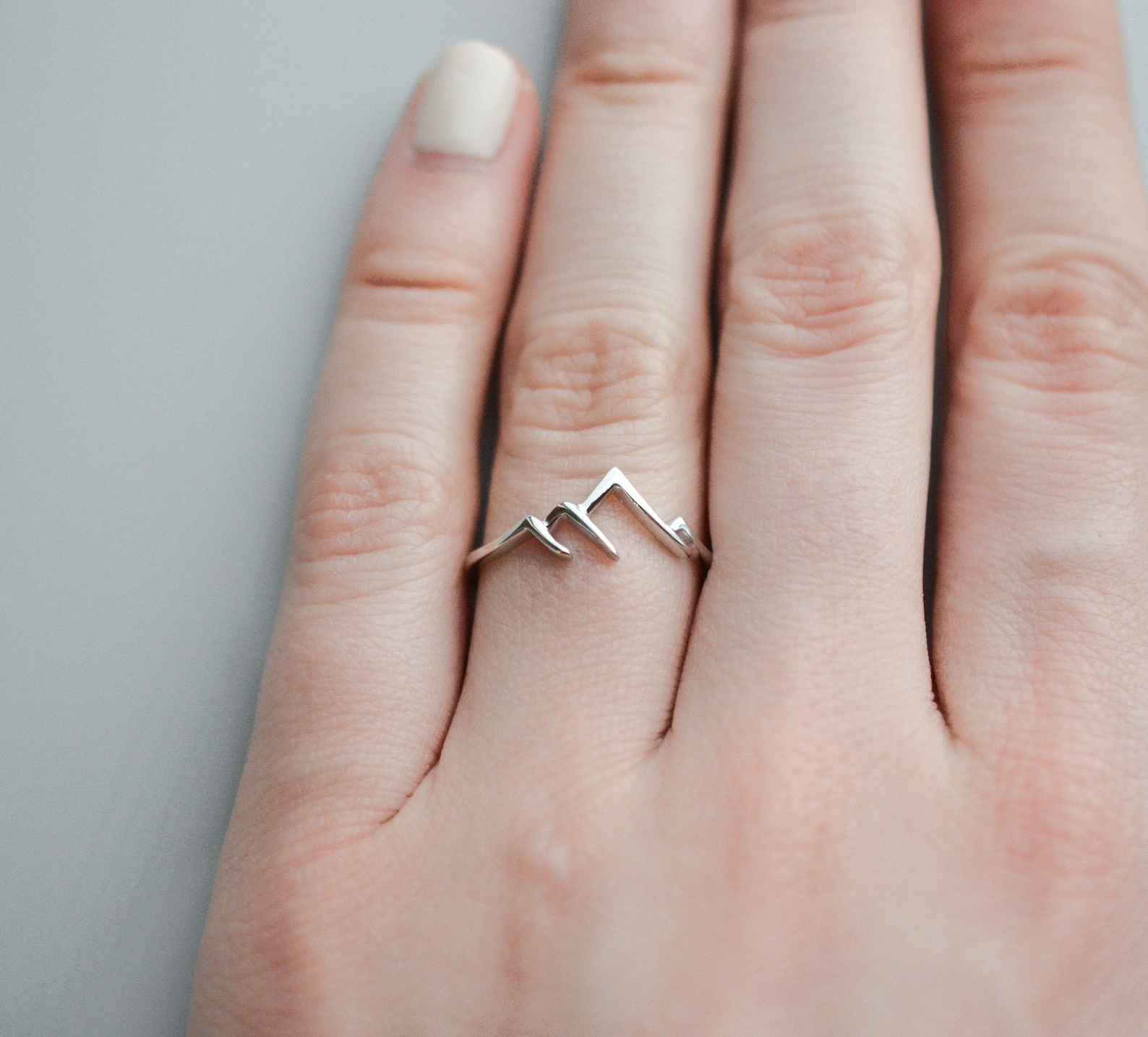 Sterling Silver Mountain Ring Mountain Range Ring Nature - Etsy