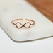 Rose Gold Infinity Ring Infinity Love Promise Ring Sterling - Etsy
