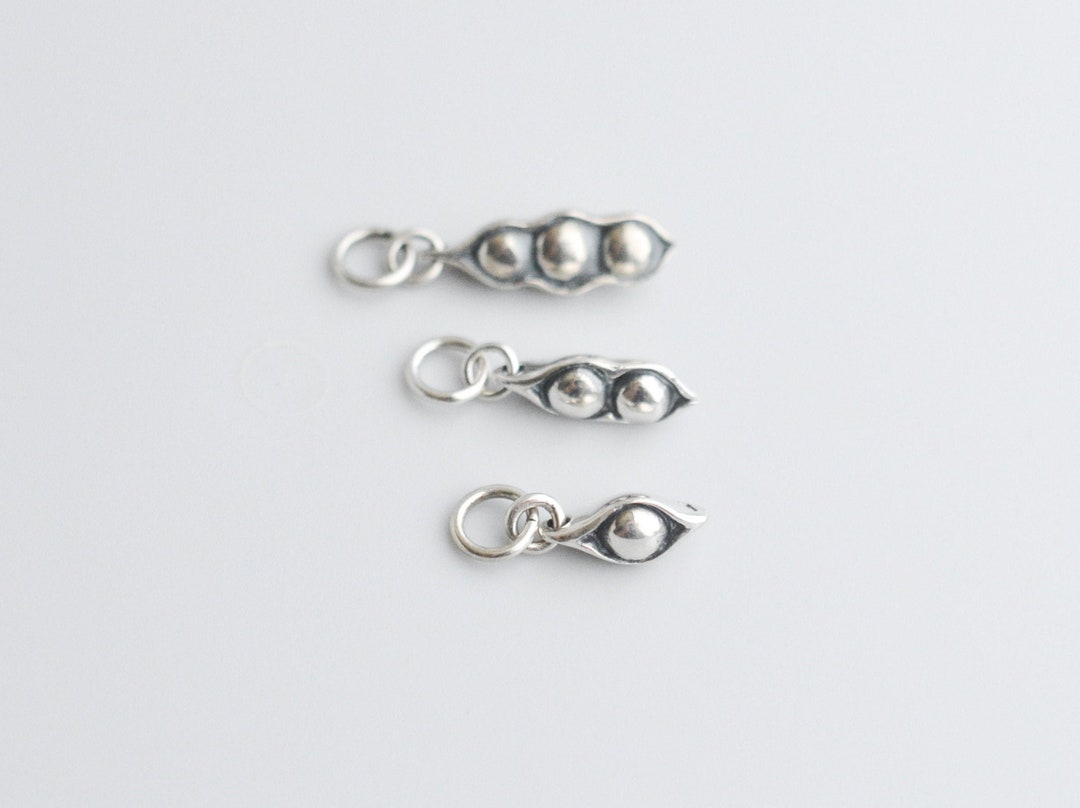 Sterling Silver Two Peas in a Pod Charm - Add on Sterling Silver Charm ...