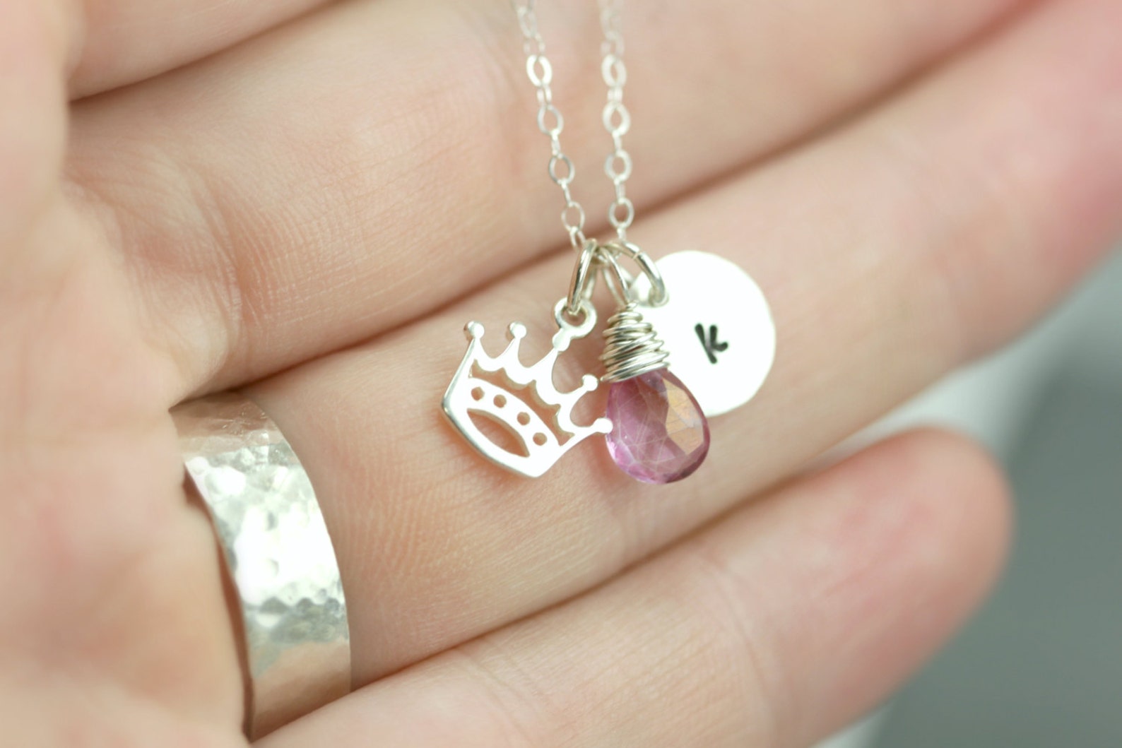 Princess Necklace Princess Crown Necklace Personalized | Etsy