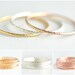 Sterling Silver Stacking Ring Set for Women, Rose Gold Filled Textured ...
